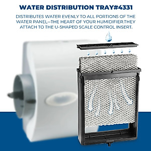 Pokin 4331 Humidifier Water Distribution Tray Replacement for Aprilaire 600 Series Humidifiers,Replacement Part for Aprilaire Humidifier Models 600,600A,600M