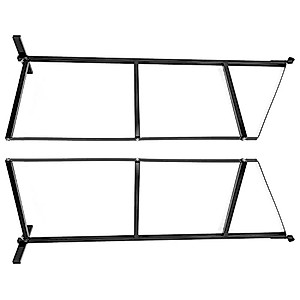 KUAFU 60 1/2" X 22 1/8" Container Shelving Shelf Bracket Universal for Shipping Container Hang & Hook Shelving Brackets Storage Cargo Shelves -2PCS