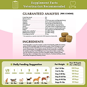 Wholistic Pet Organics:Dog Probiotics and Digestive Enzymes-Probiotic Chews for Dogs Digestive Health,Support Gut Health Immune Supplement Prevents Dog Digestive Problems (Original, 120 Count)