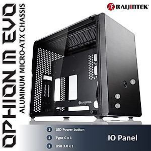 RAIJINTEK Ophion M Evo TGS Micro-ATX, Tempered Glass