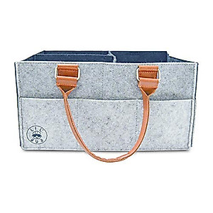 Diaper Caddy Organizer | Portable Nursery Organizer for Diapers and Swaddles | Changing Table Organizer | Car Organizer by Lil' Bub Co.