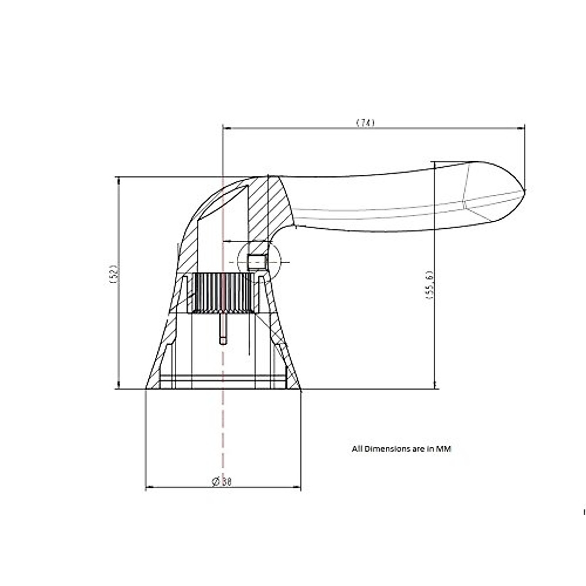 American Standard M961642-0020A Plastic Lever Handle Kit
