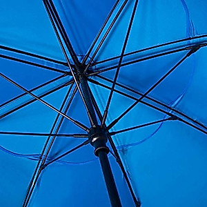 SunTek | Solaire 62" Umbrella | Windproof & Waterproof Umbrellas with Vented Double Canopy | Reflective UV Protection | Large Umbrella for Golf, Sport, & Travel (Blue)