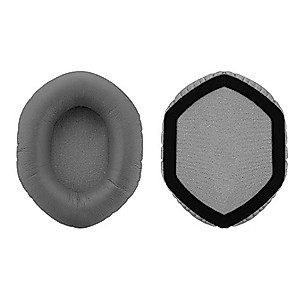 Geekria QuickFit Replacement Ear Pads for V-Moda Crossfade Wireless, M-100, LP, LP2 Headphones Ear Cushions, Headset Earpads, Ear Cups Cover Repair Parts (Grey)