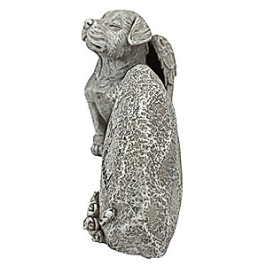Design Toscano QL593931 Forever in Our Hearts Memorial Dog Statue,greystone