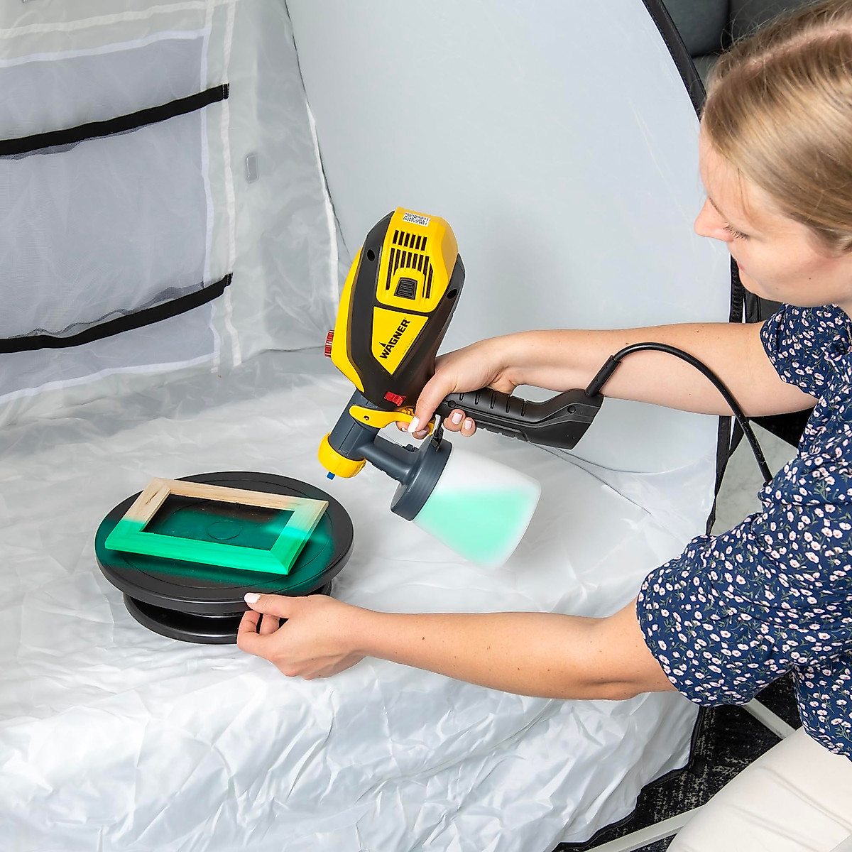 Wagner Spraytech C900086.M TurnTable for Paint Spraying 11" Diameter Round Platform to Hold Spraying Projects, Smooth Rotation for Paint Spraying and Crafting Projects