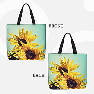 Lcqridy Custom Tote Bag with Handles Personalized Logo Text Image Photo Grocery Bag Shoulder Bag For Women Shopping Beach (Shoulder Bag)