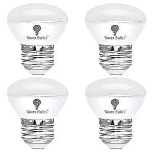 4 Pack R14 LED Bulb 4W E26 Base Mini Reflector Floodlight Light Bulb Dimmable 2700K Warm White - 40W Equivalent - Mini Light Bulbs, Short Light Bulbs, Curio Cabinet Light Bulb, R14 Bulb Flood Light