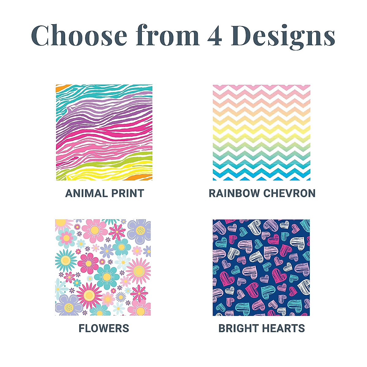 Let's Make Memories Pink Backpack Collection - Personalized Back to School - Book Bag with Lunchbox - Rainbow Chevron