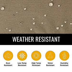 KHOMO GEAR Chaise Lounge Cover Panther Series - Heavy Duty Patio Furniture Cover (Brown)