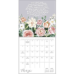 Scriptures and Florals 2023 Wall Calendar