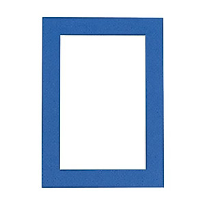 9x12 Mat Bevel Cut for 7x10 Photos - Acid Free Royal Blue Precut Matboard - For Pictures, Photos, Framing - 4-ply Thickness