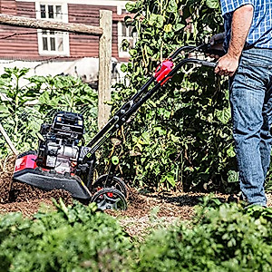 Earthquake Versa 2-in-1 Tiller Cultivator with a 79cc 4-Cycle Viper Engine, Removable Side Shields, Toolless Tilling Width Adjustment, Integrated Transport Wheels, Model: 24734