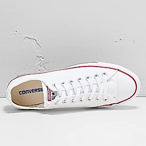 Converse Unisex Chuck Taylor All Star Low Top Optical White Sneakers - 5 B(M) US Women / 3 D(M) US Men