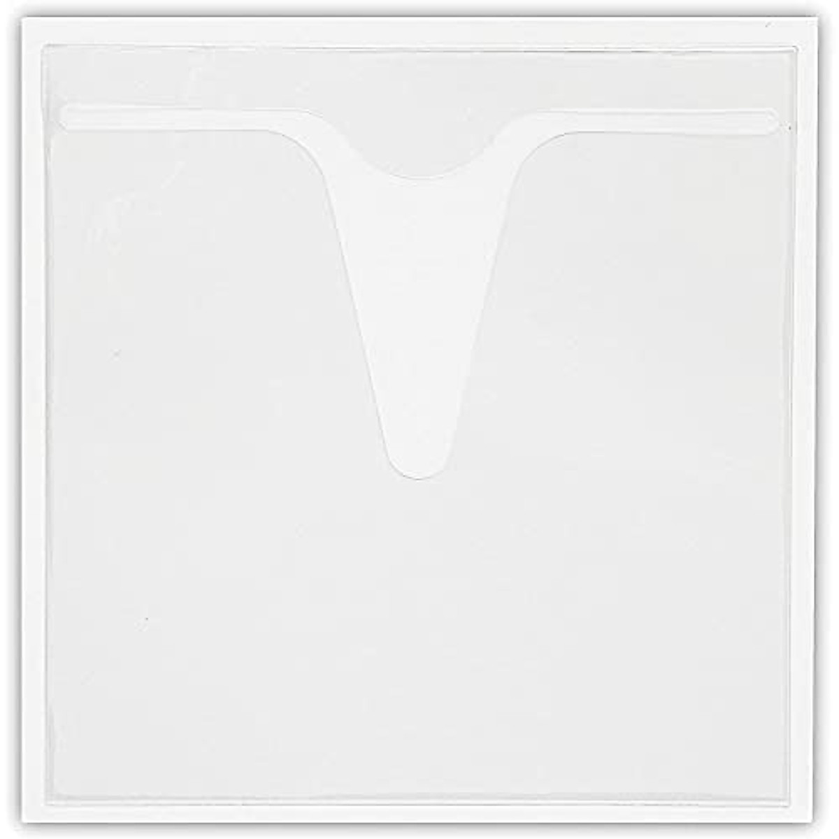 Clear Self-Adhesive CD/DVD Storage Sleeve Pockets (4.93 x 5 in, 20 Pack)