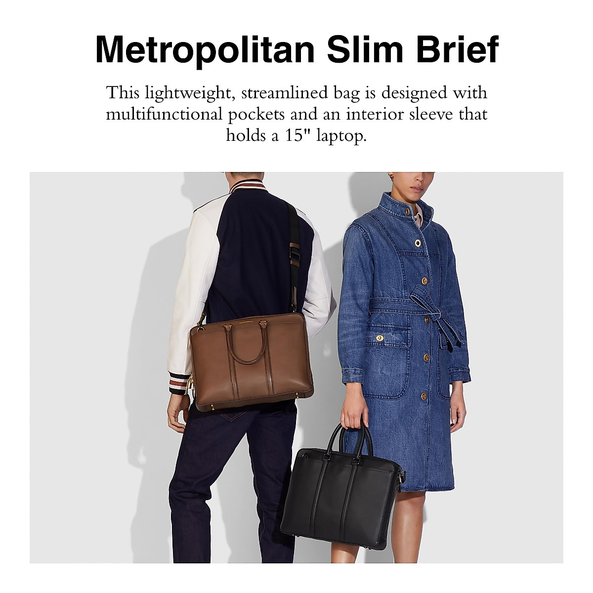 COACH Metropolitan Slim Brief Ji/Black One Size