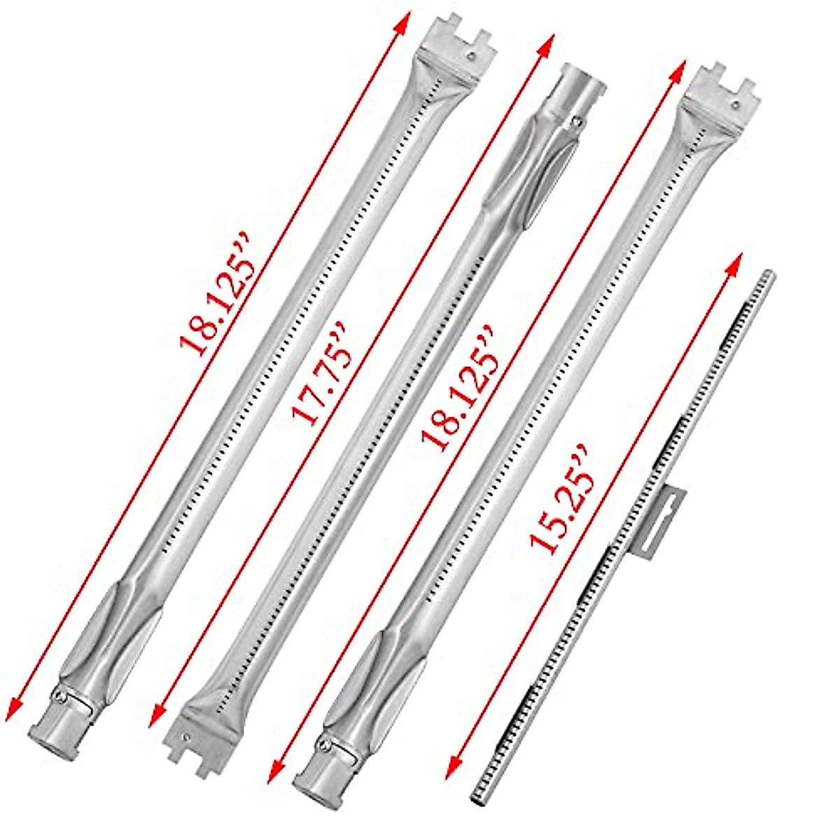 Charbrofire Spirit and Spirit II 300 Series 7636 Flavorizer Bars and 69797 Burner Replacement Parts for Weber Spirit E310 E320 E330 S310 S320 S330 SP310 SP320 SP330 68950 and More Tube Burner Kits