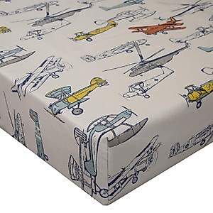 Glenna Jean Crib Sheet, Flying High, Beige, Standard