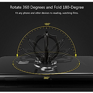 AccessoryHappy Batman Finger Ring Stand, Cartoon Ring Holder 360° Rotation Cell Phone Stent Holder Grip Kickstand Compatible with iPhone 7 7 Plus iPhone 8 8 Plus 6S Galaxy S6 S7 S8 (Pink)