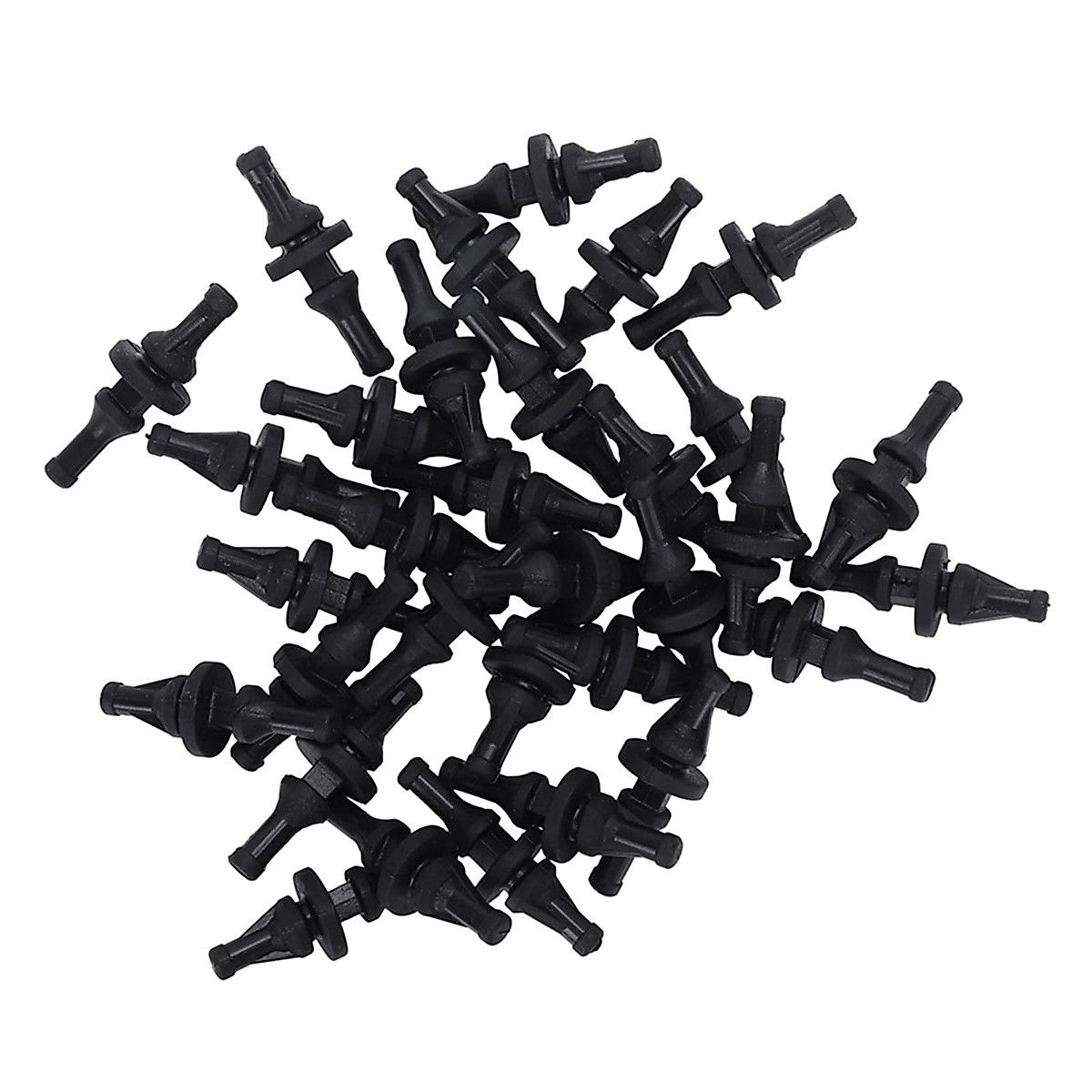 GJHL Screw 32 PCS Rubber Anti Vibration Mount Screw Pin Rivet,for Case Fans Anti Vibration Screw Durable (Color : Black, Size : Other)