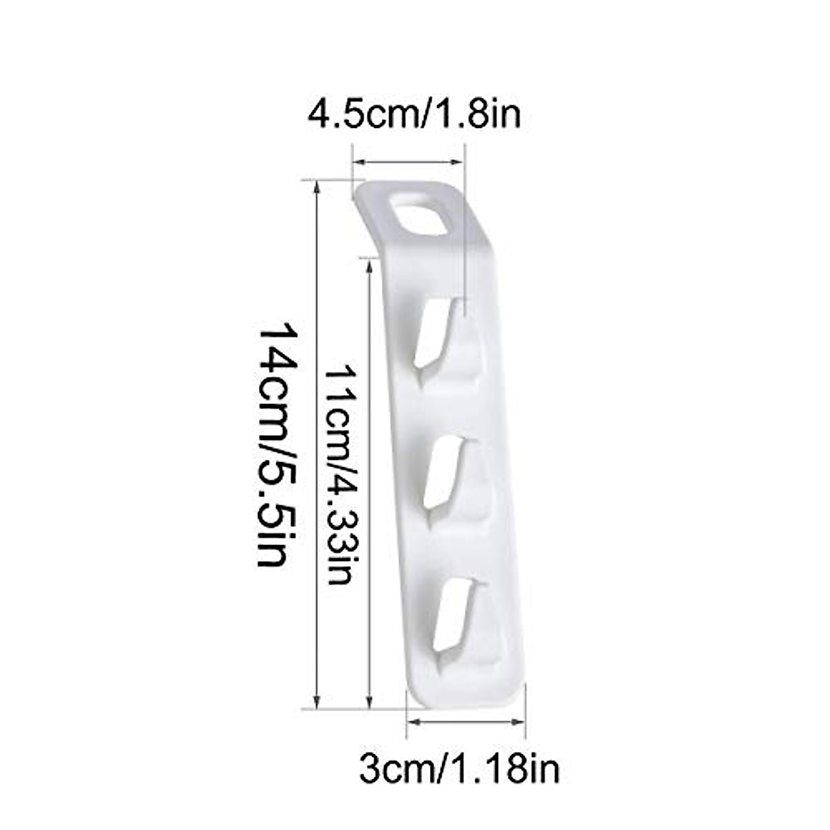 PZRT 4pcs Multi-Function Multi-Layer Cabinet Clothes Connection Folding Storage Clothes Rack Hanger Household Strong Load-Bearing Closet Hook Space Saving Series Cascading Clothes Hanger Hooks, White