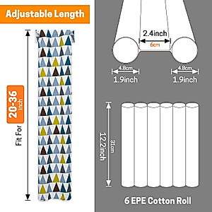 VISEMAN Under Door Stopper, Door Noise Blocker, Adjustable Door Sweeps Window Blocker, Door Bottom Weather Stripping, 20 to 36" Clear Self Stick Door Bottom