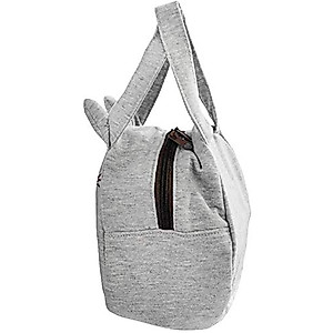 Skater My Neighbor Totoro Die Cut Lunch Bag with Zip Closure - Totoro Grey