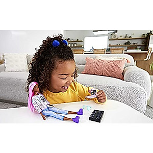 Barbie Career of The Year Music Producer Doll (12-in), Colorful Pink Hair, Trendy Tee, Jacket & Jeans Plus Sound Mixing Board, Computer & Headphone Accessories, Great Toy Gift