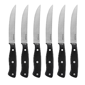 Cuisinart C77TR-S6SK Triple Rivet Collection 6-Piece Steak Knife Set,Black