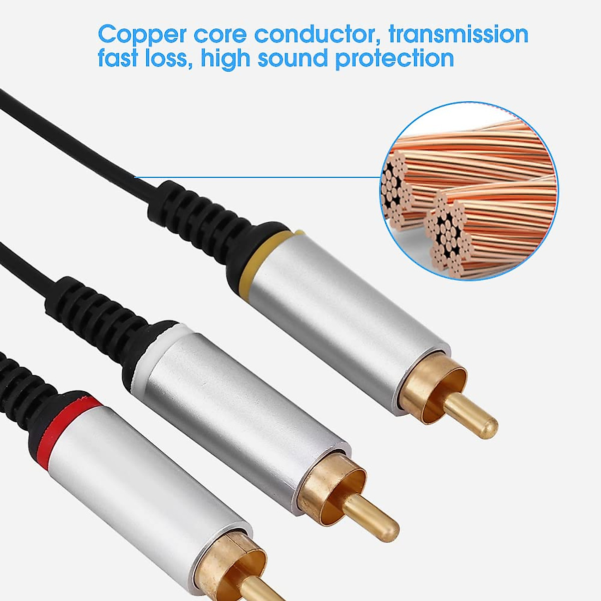 1.5M Streamlined PS Game AV Wire Component TV Cord AV Cable AV Cable Audio Video Cord Video Adapter Cord Video Cable TV Cable,PSP Component Replacement Cable for PSP2000 3000