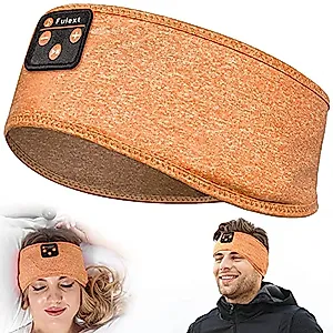 Fulext Sleep Headphones Bluetooth Headband, Upgrage Soft Sleeping Wireless Music Sport Headbands, Long Time Play Sleeping Headsets with Built in Speakers Perfect for Workout, Running, Yoga