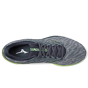 Mizuno Men's Wave Rider 26 | Neutral Running Shoe | Ultimte Grey/Neo Lime | US 10.5