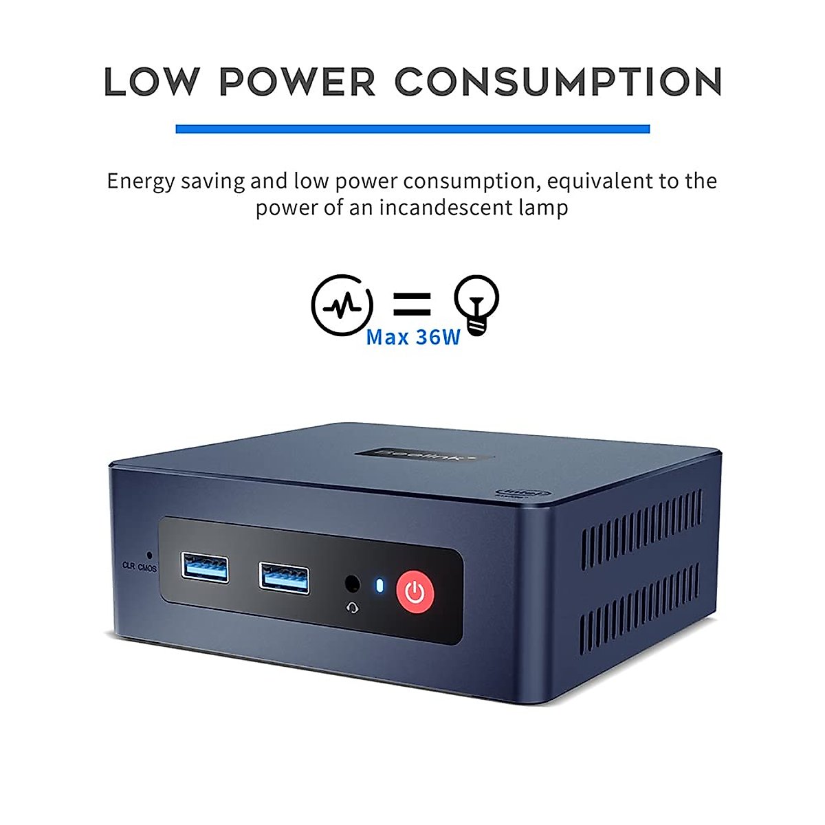 Beelink Mini S Mini PC W11, Intel 11th Gen N5095 (Max 2.9 GHz), Small Desktop PC 8GB DDR4 RAM 128GB SSD, Mini Computer Support 4K Dual HDMI, WiFi5 Bluetooth 4.0, Gigabit Ethernet, 4USB3.0