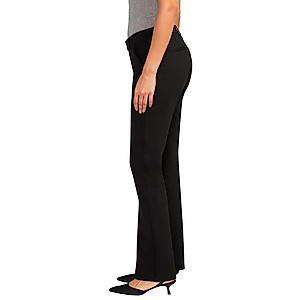 JAG Jeans Women's Alayne Mid Rise Baby Bootcut Jeans, Black, 8