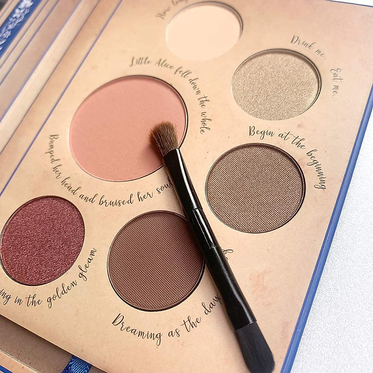 READY TO SHINE Shades of Wonderland Blush and Eyeshadow Palette - Highly Pigmented Shimmer Matte - Smooth With Moisturizing Jojoba Oil - Vegan and Cruelty Free - For All Skin Types