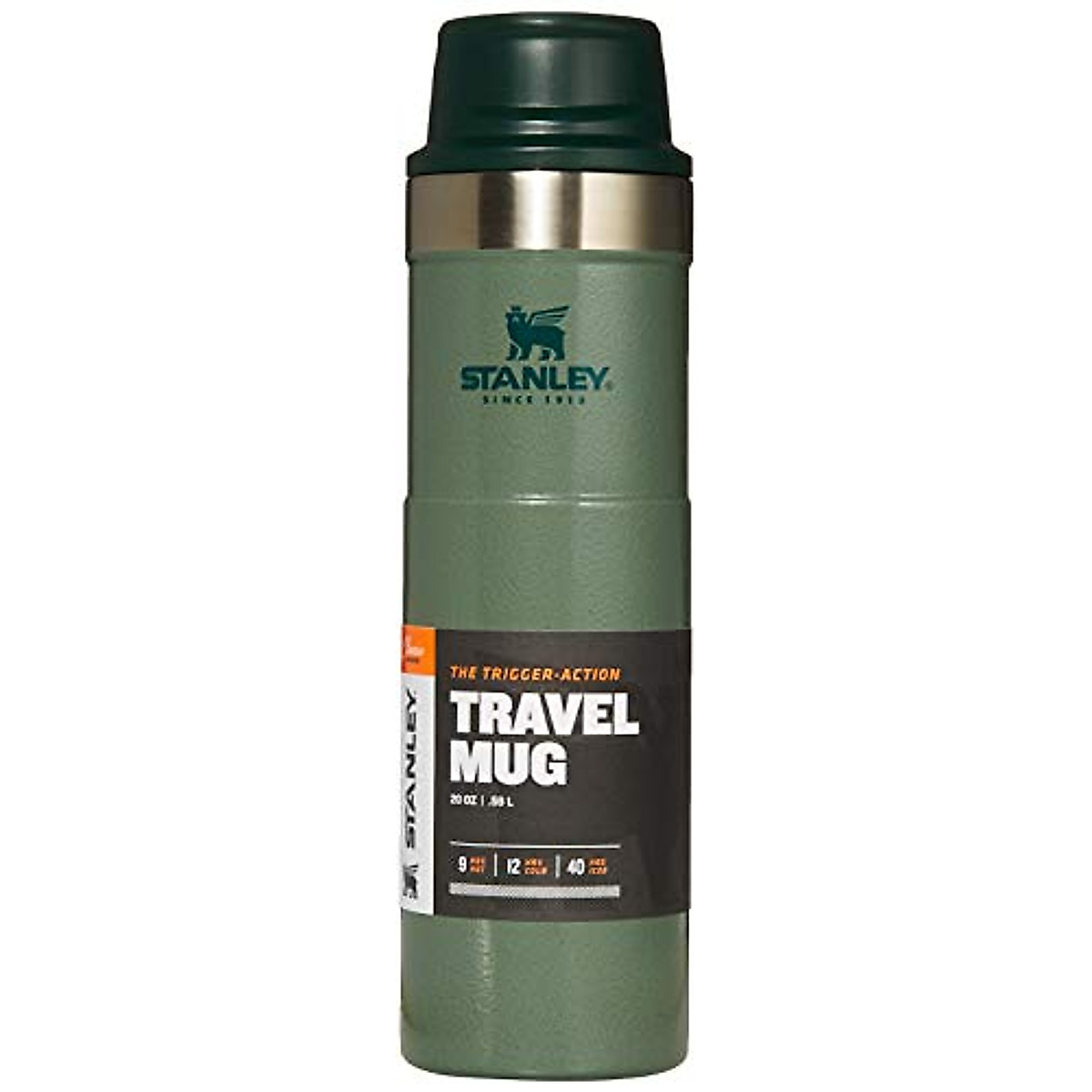 Stanley Classic One Hand Vacuum Mug 16oz/473 mL - Hammertone Green