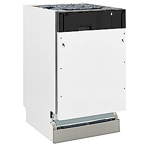 ZLINE 18" Tallac Series 3rd Rack Top Control Dishwasher in Custom Panel Ready with Stainless Steel Tub, 51dBa (DWV-18) (Pannel Ready)