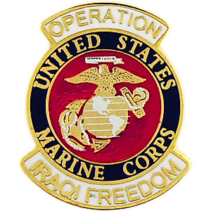 Officially Licensed United States Iraqi Freedom US Marine Corps USMC 1" Lapel Pin