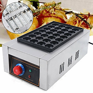 Fetcoi 28 pcs Commercial Takoyaki Maker, Takoyaki Machine Takoyaki Pan Fish Ball Aebleskiver Pan, Non-stick Material Fish Ball Grill for Shopping Malls