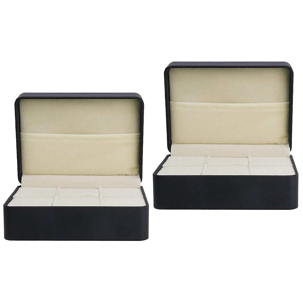 Abaodam 2pcs Tie bar case Tie clip storage case man trolley case jewelry box