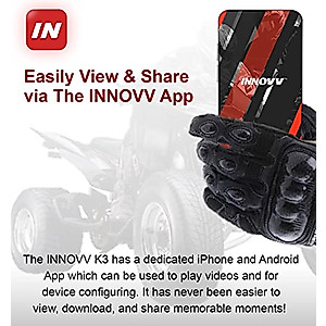 INNOVV K3 Dual Channel Motorcyle Motocam with WiFi, GPS, Parking Mode and IP67 Water-Resistant (microSD Card not Included)
