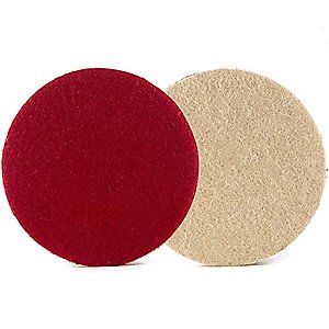 Glass Polish 11035 Dense Felt Polishing Pad, Low and High Speed Buffing Wheel | Ø 7 inch