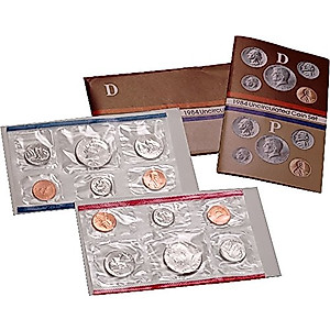 1984 P, D U.S. Mint - 10 Coin Uncirculated Set with Original Governmetn Packaging Uncirculated