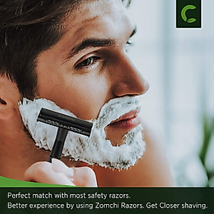 Double Edge Razor Blades, 50 Counts Safety Razor Blades for Shaving, Platinum Stainless Steel Shaving Blades for Men and Women, Fits All Standard Double Edge Razors