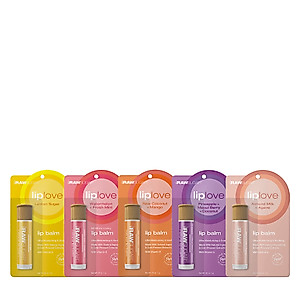 Raw Sugar Lip Love Bundle - Lip Balm made with Safflower Seed Oil, Beeswax, Shea Butter & Coconut Oil to Restore Dry, Chapped Lips, Clean Ingredients (Pack of 5)