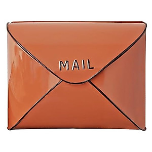 NACH Wall Mount Mailboxes for Outside, 12.5 x 5 x 10 inch Terracotta Wall Mailboxes for Outside, Waterproof Mailboxes for Outside - Envelope Mailbox