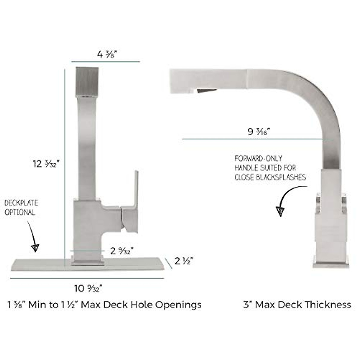 Pfister Arkitek Kitchen Faucet with Pull Out Sprayer, Single Handle, High Arc, Stainless Steel Finish, LG534LPMS