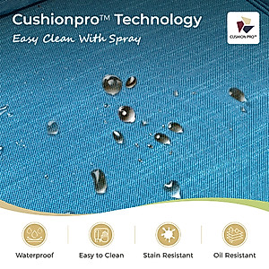 MIXPATIO Swivel Patio Wicker Chairs Set of 2, Outdoor Swivel Patio Rattan Chairs with High Back and 5.5" Thick Cushions for Bistro Balcony Porch Deck and Yard, Peacock Blue