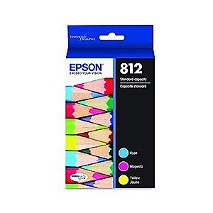 EPSON T812 DURABrite Ultra Ink Standard Capacity Color Combo Pack (T812520-S) for select Epson WorkForce Pro Printers