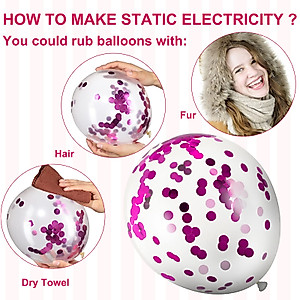 60 Pieces Breast Cancer Awareness Balloons, Pink Ribbon Latex Balloons Breast Cancer Party Decorations Transparent Confetti Glitter Balloons for Pink Ribbon Walk Charity Theme Party Supplies,12 Inch